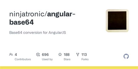 Github Ninjatronic Angular Base64 Base64 Conversion For Angularjs