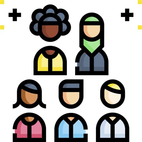 Diversity Free People Icons