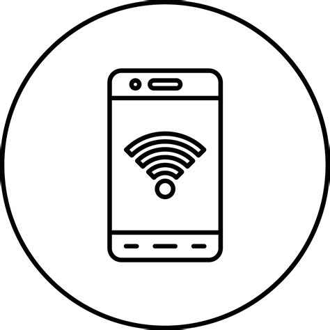 Mobile Wifi Vector Icon Vector Art At Vecteezy