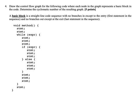 Solved Draw The Control Flow Graph For The Following Code Chegg
