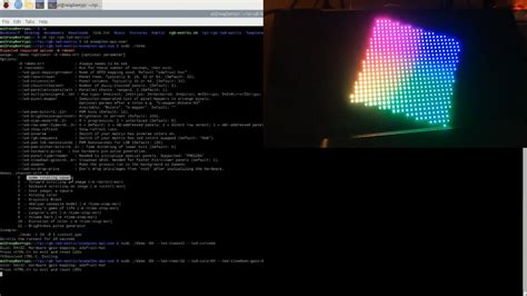Raspberry Pi Rgb Matrix Hat 64x32 Led Matrix Youtube