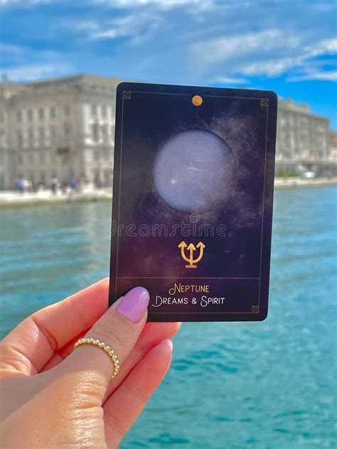 Oracle Cards In Woman Hands Esoteric Concept Editorial Photo Image