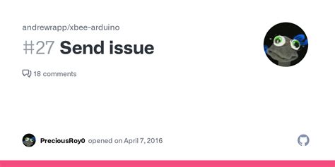 Send Issue Issue Andrewrapp Xbee Arduino Github