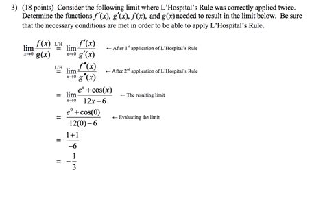 solved 3 18 points consider the following limit where