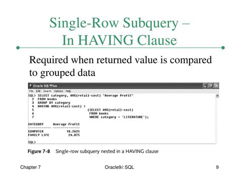 Ppt Chapter 7 Subqueries Powerpoint Presentation Free Download Id4814837