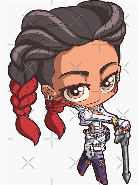 Apex Legends Loba Chibi Sticker For Sale By Secretstashstar Redbubble