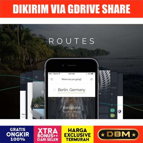 Jual Routes Ios Ui Kit Ui8 Sketch And Photoshop Di Seller Digital Black Market Bahagia Kab