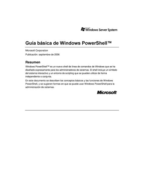 Bueno Powershell Comandos Guía Básica De Windows Powershell