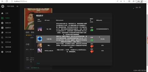基于深度学习lstm nlp情感分析电影数据爬虫可视化分析推荐系统（深度学习lstm 机器学习双推荐算法 scrapy爬虫 nlp情感分析