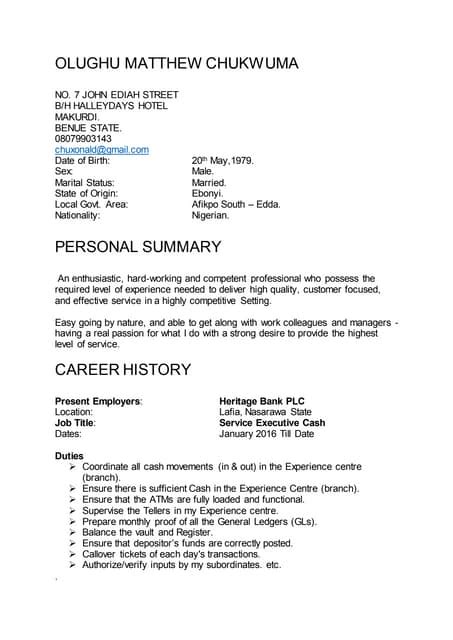 resume matthew pdf