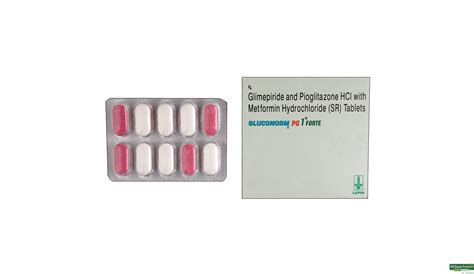 Buy Gluconorm Pg 1mg Forte 10 Tablets Online At Best Prices Wellness Forever