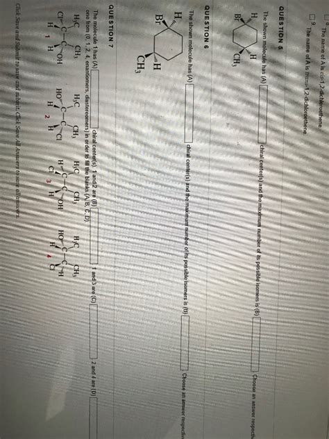 Solved The Name Of A Is Cis 1 2 Dichloroethene 9 The Name