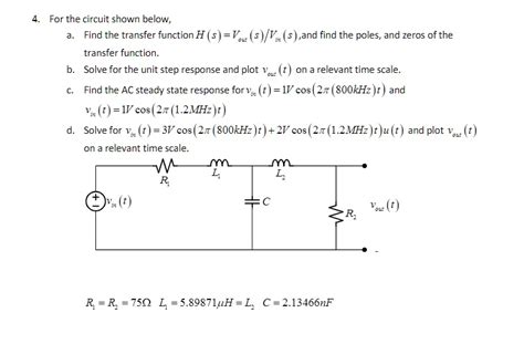 SOLVED Thanks For Your Help For The Circuit Shown Below Find The