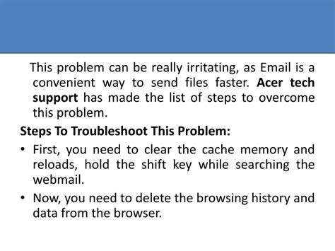 PPT How To Troubleshoot Email Not Working On Acer Laptop PowerPoint