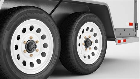 3d Pickup Truck Cargo Trailer 01 Turbosquid 2262602