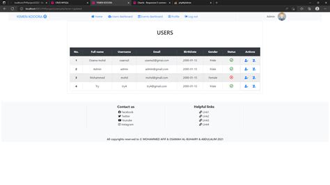 github mohammed afif koora website you can see matches by dates as a normal user for the