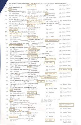 CSS 2022 2023 MPT Screening Past Paper MCQs With Answers