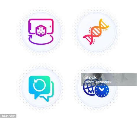 화학 Dna 복구 데이터 및 증강 현실 아이콘 세트 시간 관리 기호입니다 벡터 0명에 대한 스톡 벡터 아트 및 기타 이미지 0명 Dna 가상현실 Istock