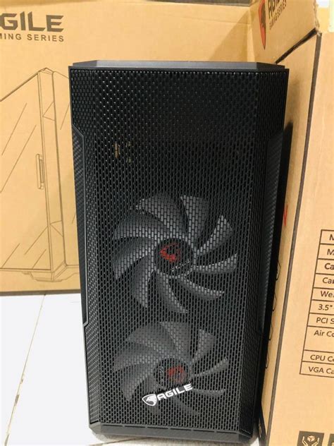 Powerlogic Raven Agile M Atx Tempered Glass Gaming Rgb Pc Case Video Gaming Gaming Accessories