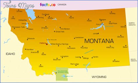 Montana Map Of Cities And Towns
