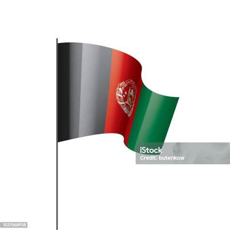 아프가니스탄 플래그 흰색 배경 벡터 일러스트 레이 션 0명에 대한 스톡 벡터 아트 및 기타 이미지 0명 3차원 형태 국기 Istock