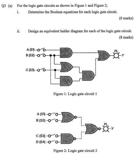 Solved Q A For The Logic Gate Circuits As Shown In Figure Chegg Com