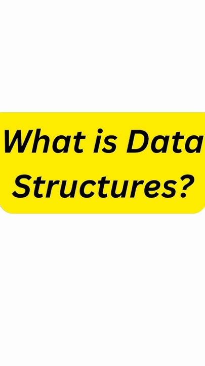 What Is Data Structure Datascience Structure Datastructure