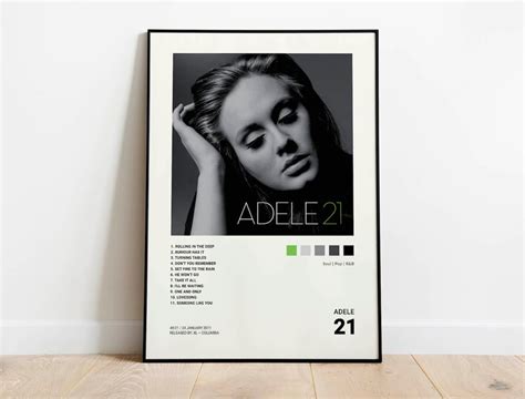 Adele 21 Album Cover Poster Architeg Prints