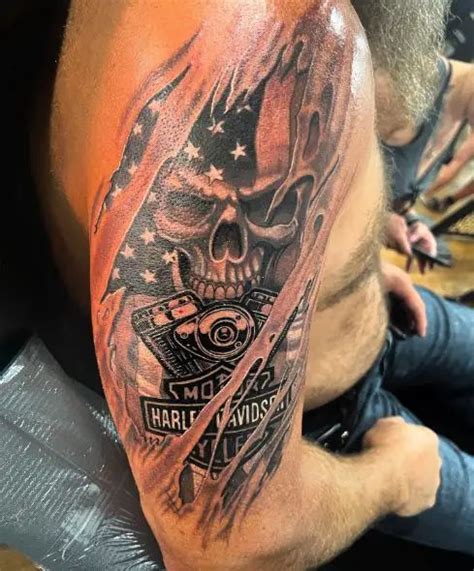 500 Best Harley Davidson Tattoo Ideas Designs And Meaning 2026
