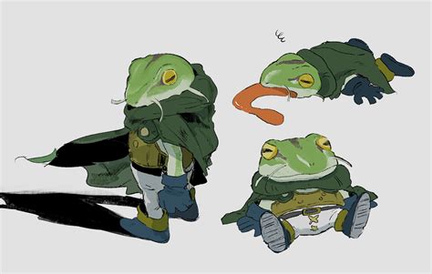 Kebe6p Frog Chrono Trigger Chrono Trigger Highres 1boy Armor