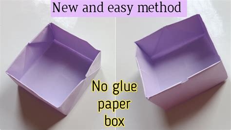 Diy Paper Boxeasy Origami Paper Boxhow To Make Paper Box Without Glue