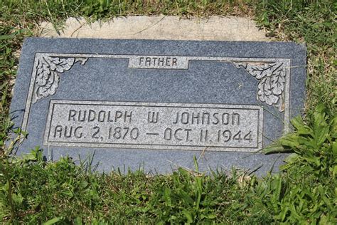 Rudolph Waldemar Johnson 1870 1944 Find A Grave Memorial