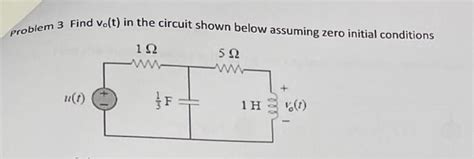 Solved Problem Find V T In The Circuit Shown Below Chegg