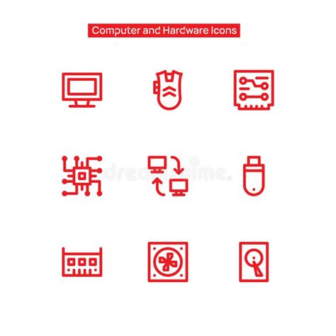 Computer And Hardware Icon Design Stock Vector Illustration Of Experience Used 301560683