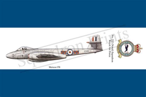 Meteor F8 Bookmark Squadron Prints