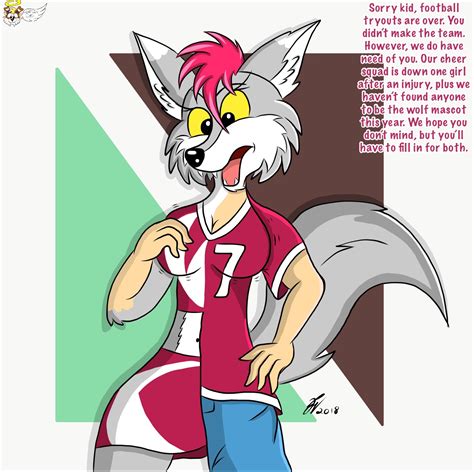 Cheerleader Wolf TF TG Go Wolves Weasyl