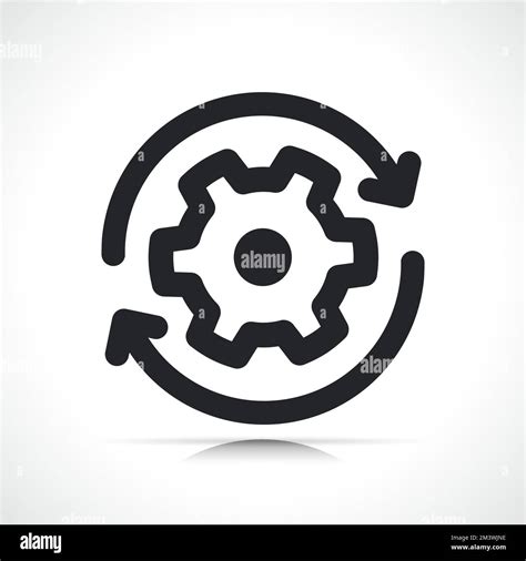 Illustration Of Automation Or Reset Icon Symbol Stock Vector Image And Art Alamy