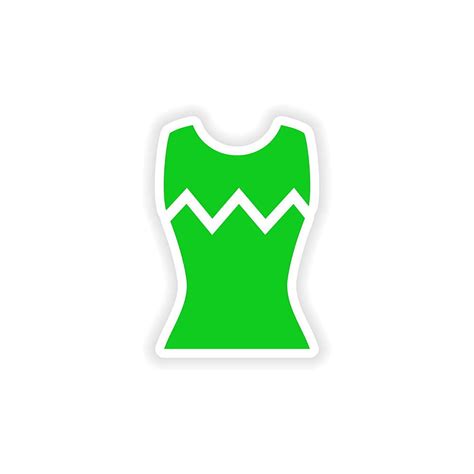 흰색 배경 여성 T 벡터에 세련 된 종이 스티커 Ai Eps Uidownload