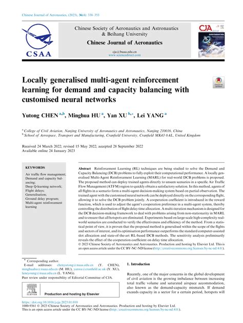 pdf locally generalised multi agent reinforcement learning for demand and capacity balancing
