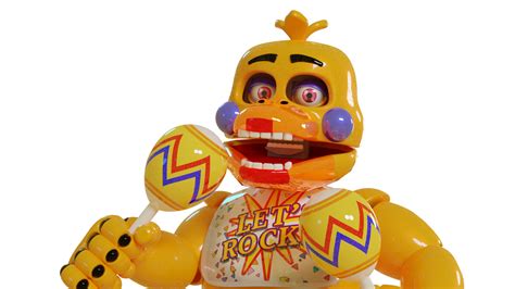 Shiny Rockstar Chica Render Rfivenightsatfreddys