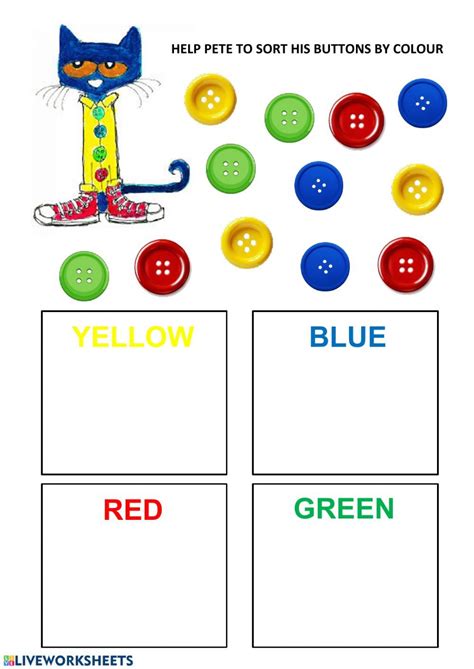 Printable Color Sorting Worksheet