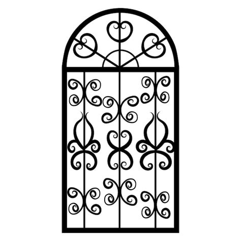 Premium Vector Antique Classic Elegant Window Metal Grill Pattern