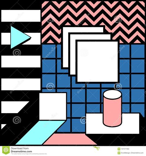 Simple Blocky Vector Font With Numbers 164476722