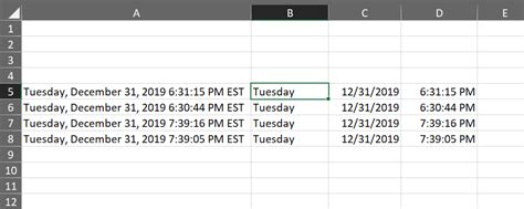Excel Text To Column Date Using Current Year Instead Of The