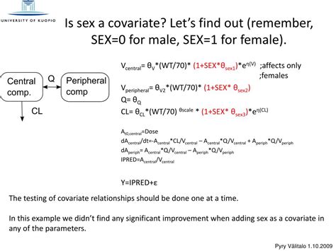 Ppt Nonlinear Mixed Effects Models In Pharmacokinetic Modeling Powerpoint Presentation Id