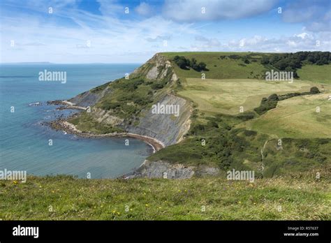 View From Emmetts Hill Over Chapmans Pool On The Isle Of Purbeck