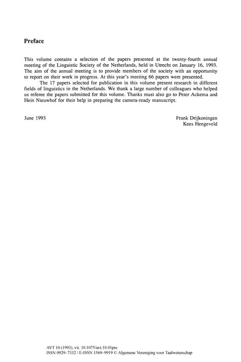 Pdf Focus And The Extraposition Of Noun Phrase Complement Clauses In Dutch