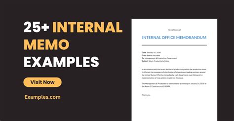 Internal Memo 25 Examples How To Format Pdf