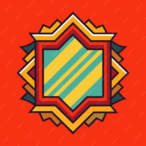 Premium Vector Rectangle Shape Colorful Frame