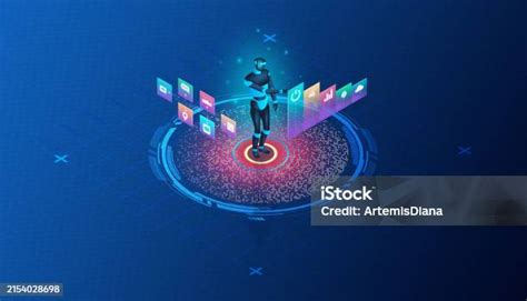 로보틱 프로세스 자동화 개념 Rpa 3d 일러스트레이션 순서도에 대한 스톡 벡터 아트 및 기타 이미지 순서도 인공지능 작업 장비 Istock